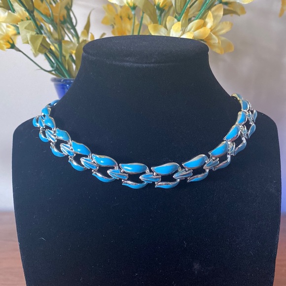 Jewelry | Vintage Baby Blue Enamel Necklace | Poshmark